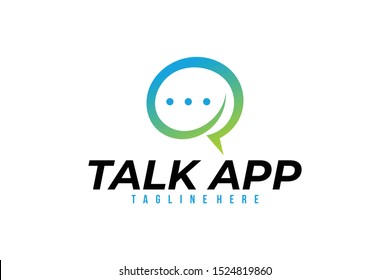 Talk App Logo Icon Vector Isolated Stock Vector (Royalty Free ...