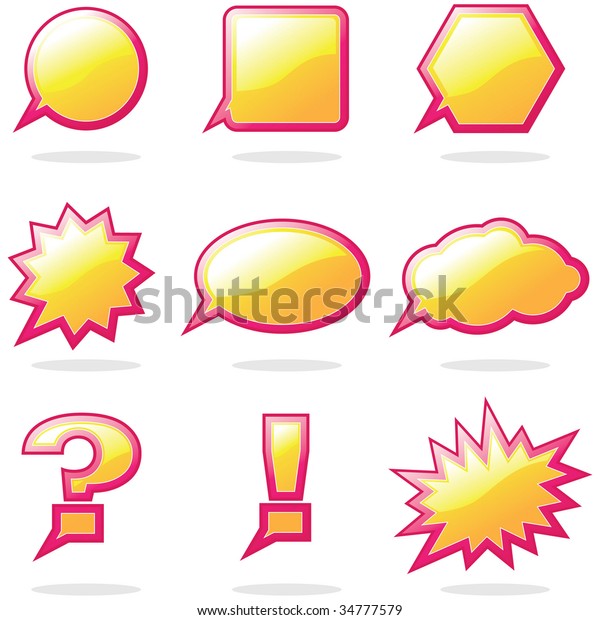 Talk Balloon Stock Vector (Royalty Free) 34777579 | Shutterstock