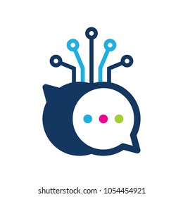 Talk Digital Logo Icon Design Stock Vector (Royalty Free) 1054454921 ...