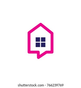 Talk Home Logo Design Stock Vector (Royalty Free) 766239769 | Shutterstock