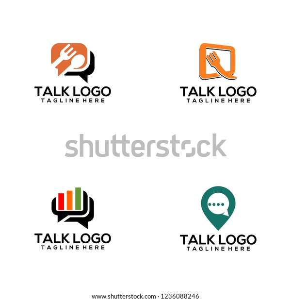 Talk Logo Design Stock Vector (Royalty Free) 1236088246 | Shutterstock