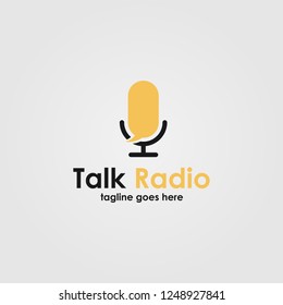 Talk Radio Logo Template Design Stock Vector (Royalty Free) 1248927841 ...