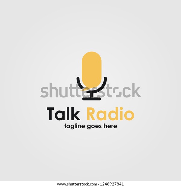 Talk Radio Logo Template Design Stock Vector (Royalty Free) 1248927841 ...