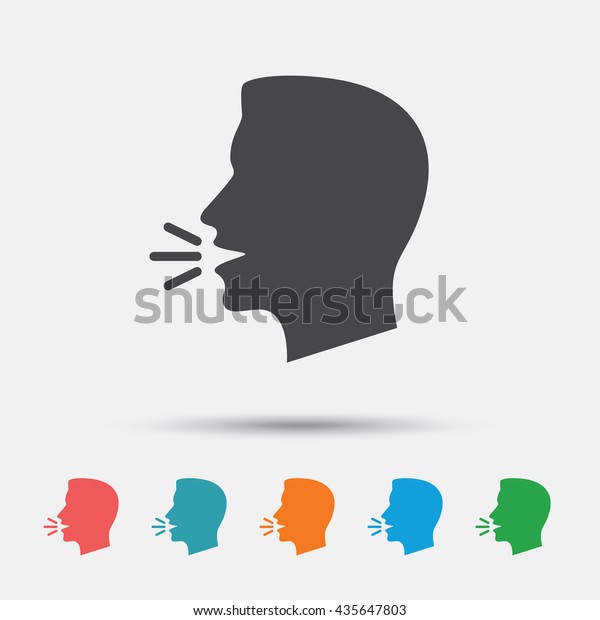 Talk Speak Icon Loud Noise Symbol Stock Vector (Royalty Free) 435647803 ...