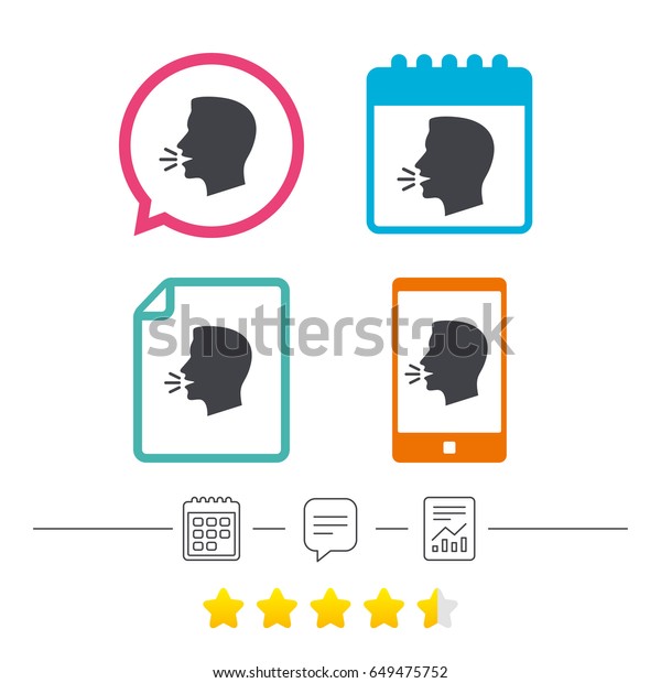 Talk Speak Icon Loud Noise Symbol Stock Vector (Royalty Free) 649475752 ...