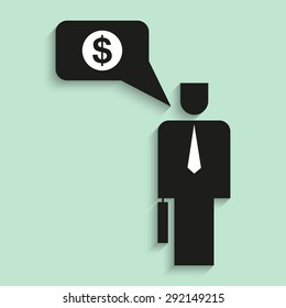 Talking About Money Vector Illustration Stock Vector (Royalty Free ...