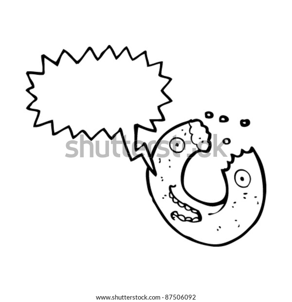 Talking Doughnut Cartoon Stock Vector (Royalty Free) 87506092 ...