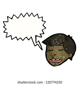 Talking Face Cartoon Stock Vector (Royalty Free) 120774250 | Shutterstock