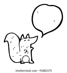 Talking Little Squirrel Cartoon Stock Vector (Royalty Free) 91881575 ...