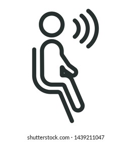 Talking Minimal Line Web Icon Simple Stock Vector (Royalty Free ...