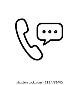Talking On Phone Icon Vector: vector de stock (libre de regalías ...