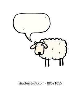 Talking Sheep Cartoon Stock Vector (Royalty Free) 89591815 | Shutterstock