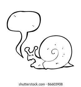 Talking Snail Cartoon Stock Vector (Royalty Free) 86603908 | Shutterstock