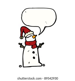 Talking Snowman Cartoon Stock Vector (Royalty Free) 89542930 | Shutterstock