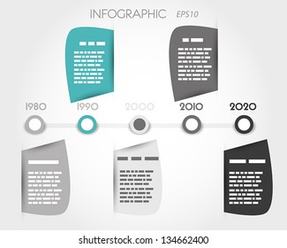 Tall Bubble Infographic Timeline Infographic Concept Stock Vector ...