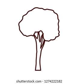 Tall Tree Isolated Icon Stock Vector (Royalty Free) 1274222182 ...