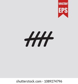 Tally Count Icon Trendy Isolated On Stock Vector (Royalty Free) 1089274856