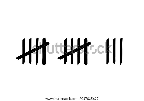 Tally Marks On White Illustration Clipart Stock Vector (Royalty Free ...