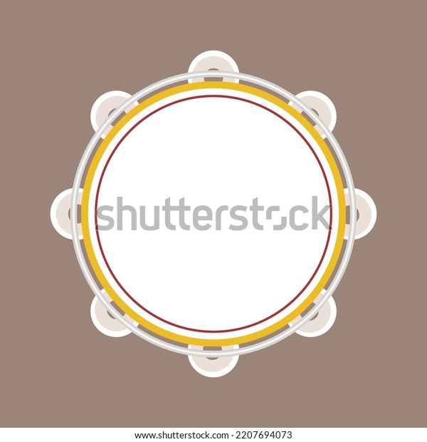 Tambourine Cartoon Vector Tambourine On White Stock Vector (Royalty ...
