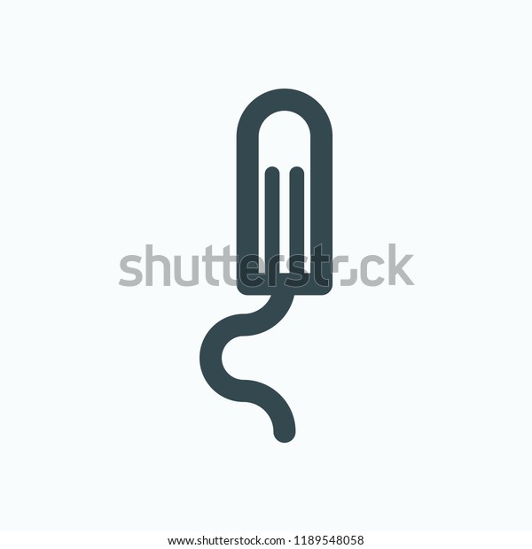 Tampon Icon Woman Tampon Vector Icon Stock Vector (Royalty Free ...