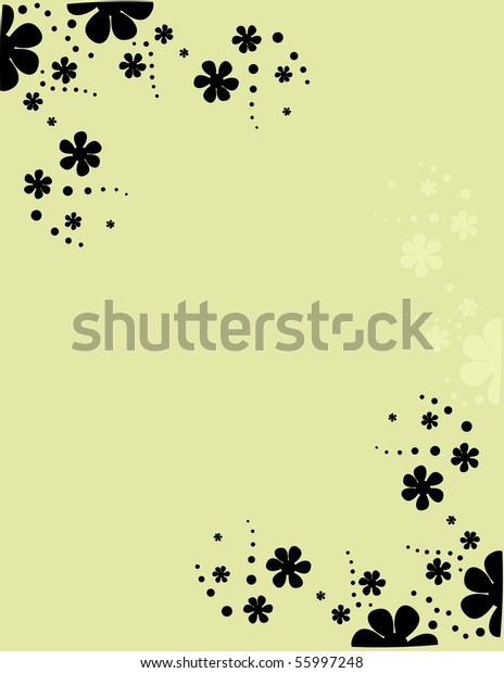 Tan Flower Scatter Background 2 Vector Stock Vector (Royalty Free ...