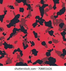 Tan Red Seamless Camo Texture Vector Stock Vector (Royalty Free) 708851626