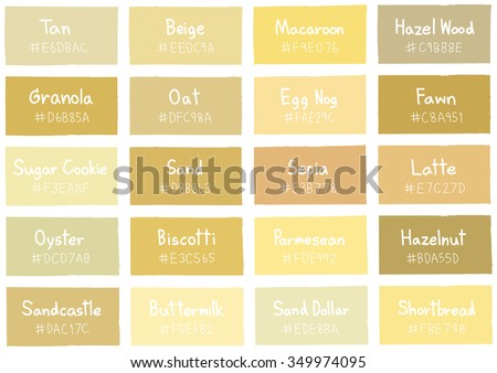 Tan Tone Color Shade Background Code Stock Vector (Royalty Free ...