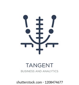Tangent Icon Trendy Flat Vector Tangent Stock Vector (Royalty Free ...