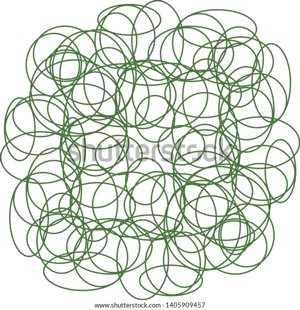 Tangled Thread Icon Vector Illustration Chaos Stock Vector (Royalty ...