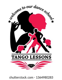 Tango Dance Logo Symbol Element Emblem Stock Vector (Royalty Free ...