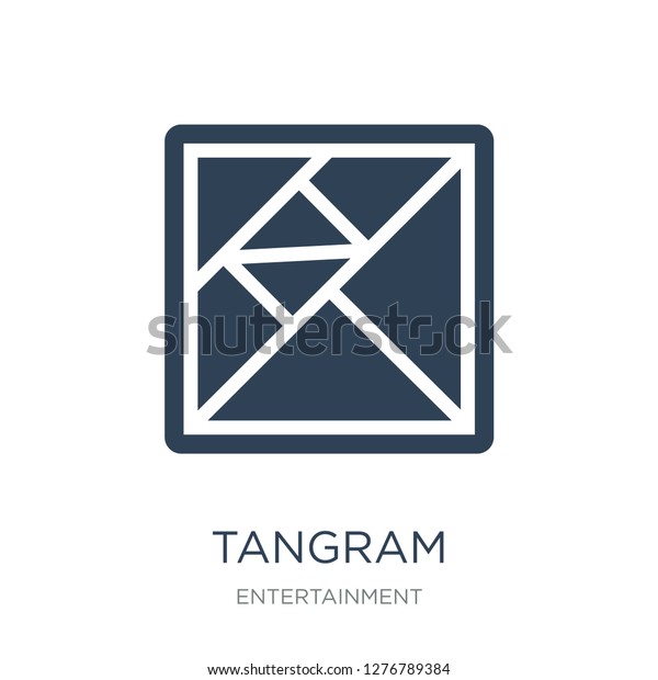 Tangram Icon Vector On White Background Stock Vector (Royalty Free ...