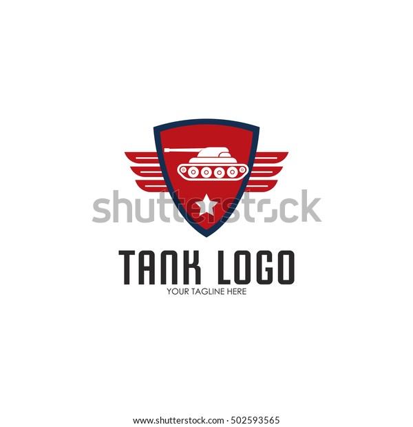 Tank Army Logo Tank Badge Stock Vector (Royalty Free) 502593565
