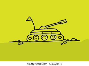 Tank Doodle Stock Vector (Royalty Free) 530134501 | Shutterstock