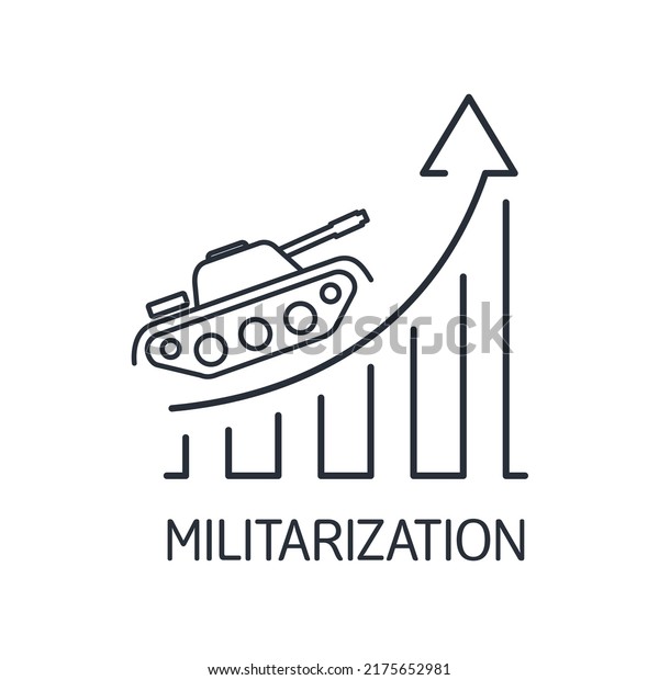 Tank Growth Graph Militarization Building Military: เวกเตอร์สต็อก (ปลอด ...