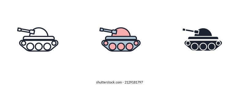 Tank Icon Symbol Template Graphic Web Stock Vector (Royalty Free ...