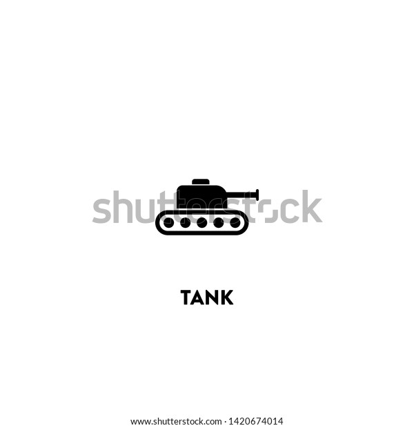 Tank Icon Vector Tank Sign On Stock Vector (Royalty Free) 1420674014 ...