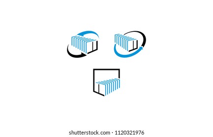 Tanker Shipping Box Logo Vector Icon Stock Vector (Royalty Free ...