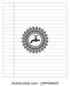 Tap Icon Drawn Pencil Vector Illustration Stock Vector (Royalty Free ...