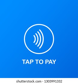 Tap Pay Concept Vector Sign Contactless Stock Vector (Royalty Free ...