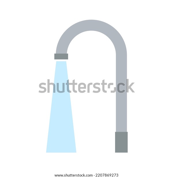 Tap Running Water Tap Which Water Stock Vector (Royalty Free ...