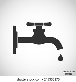Tap Vector Icon Water Drop Stock Vector (Royalty Free) 245358175 ...