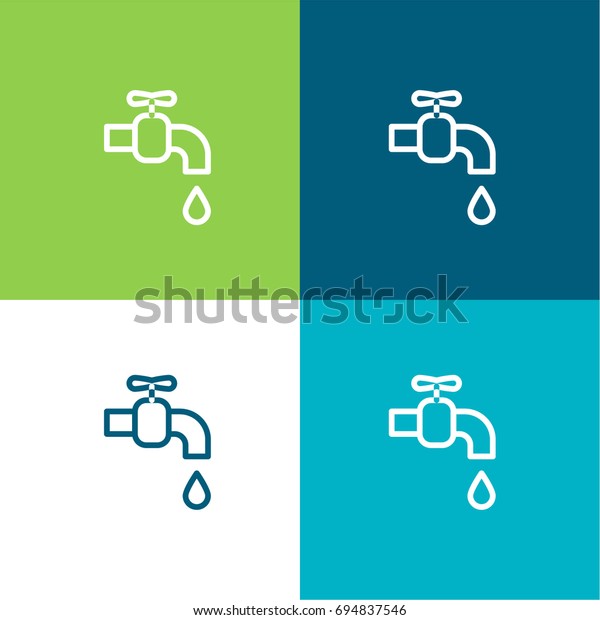 Tap Water Green Blue Material Color Stock Vector (Royalty Free ...