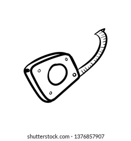 Tape Measure Doodle Vector Stock Vector (Royalty Free) 1376857907 ...