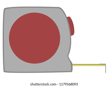 Tape Measure Side View Stock Vector (Royalty Free) 1179568093 ...