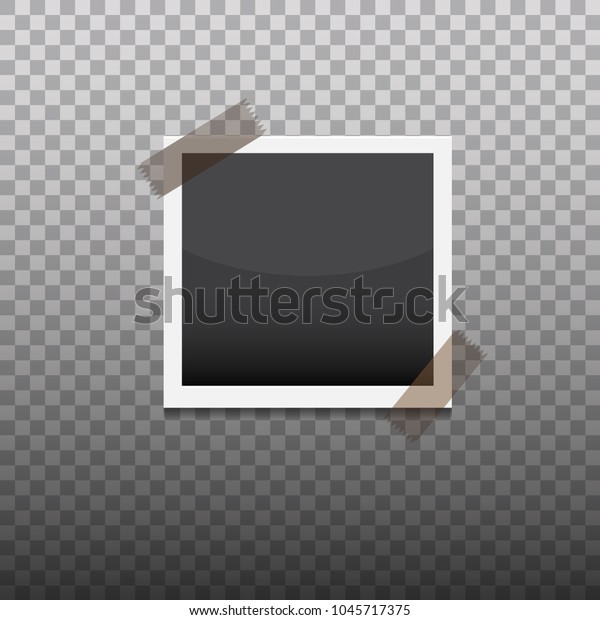 Taped Photo Frame Template Photo Frame Stock Vector (Royalty Free ...