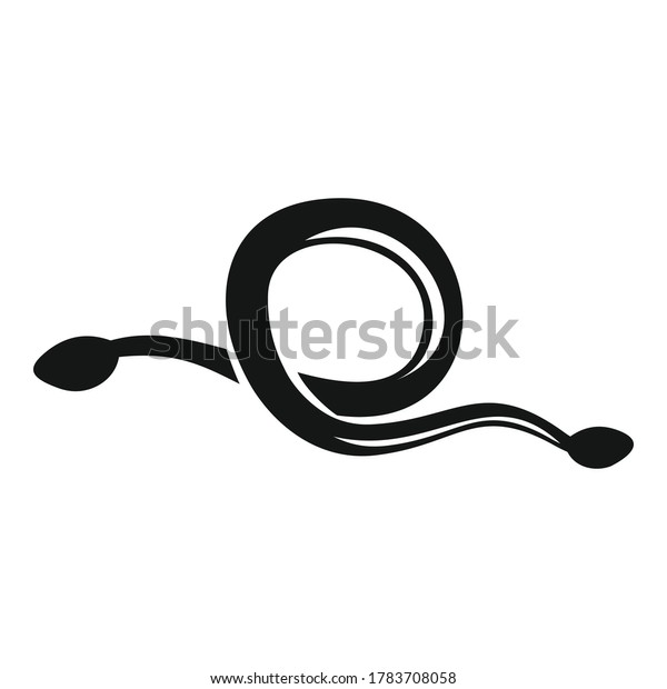 Tapeworm Icon Simple Illustration Tapeworm Vector Stock Vector (Royalty ...