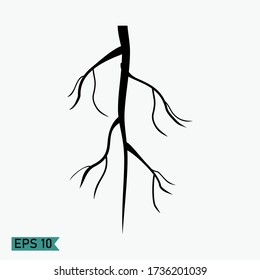 Root Silhouette Vector Symbol Icon Design Stock Vector (Royalty Free ...