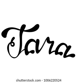 Tara Name Lettering Stock Vector (Royalty Free) 1006220524 | Shutterstock