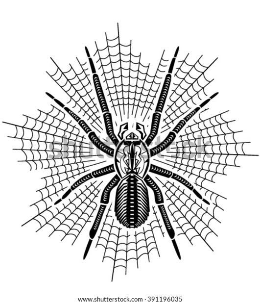 Tarantula Illustration Vector Tattoo Poster Print Stock Vector (Royalty ...