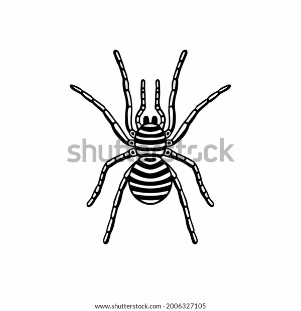Tarantula Logo Symbol Stencil Design Tattoo Stock Vector (Royalty Free ...